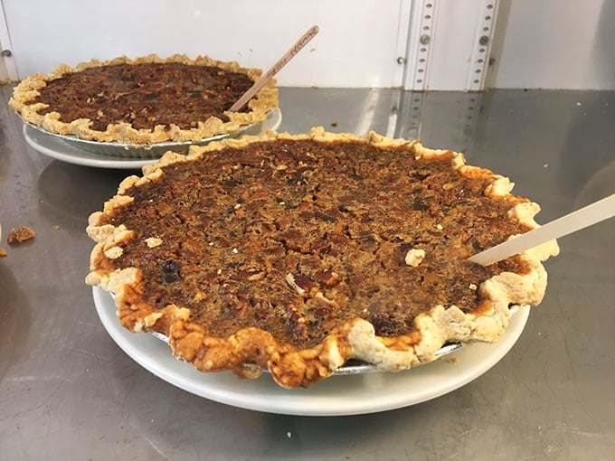 Pecan pies so rich they should come with their own accountant. That golden-brown filling promises a perfect balance of sweet and nutty.