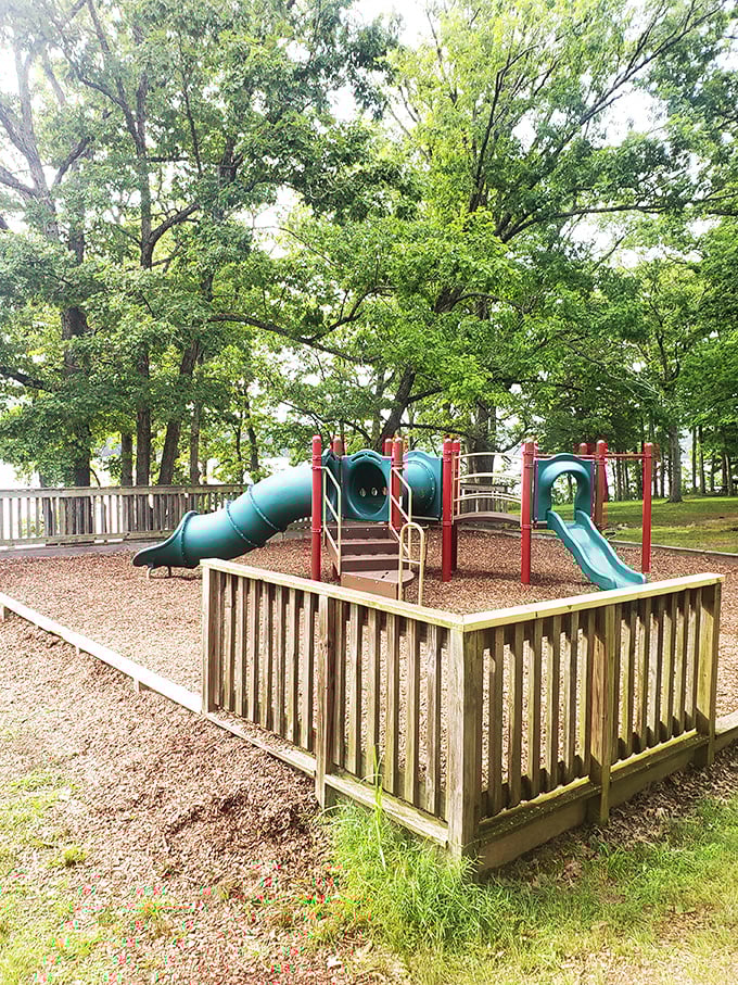 Every childhood summer deserves a playground by the lake&mdash;where the sound of laughter competes with the gentle lapping of waves.