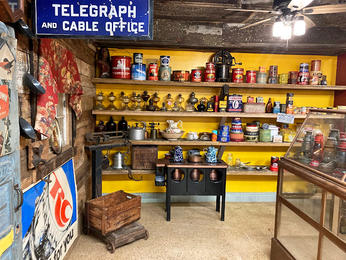 Even utilitarian items like pots and kitchen supplies get the museum treatment, reminding us that grandma's tools were built to last.