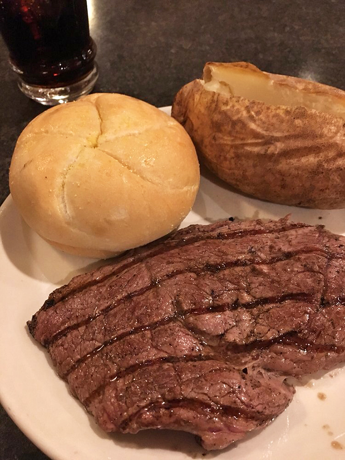 A sirloin, a roll, and a baked potato walk into a bar... and create the holy trinity of steakhouse perfection that's kept York in business for decades.