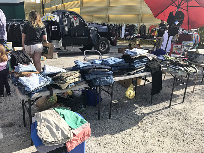 The weekend swap meet transforms the Silver Moon into a treasure hunter's paradise. One person's forgotten jeans become another's vintage find.