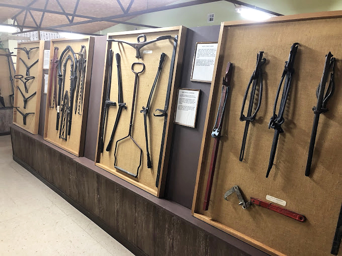 The tools that tamed the West, displayed with reverence. Grandpa would spend hours explaining each one, whether you wanted him to or not.