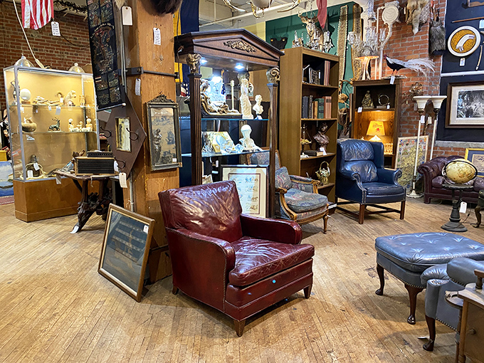 The leather chair has seen things&mdash;decades of conversations, countless books read, and now patiently waits for its next chapter.