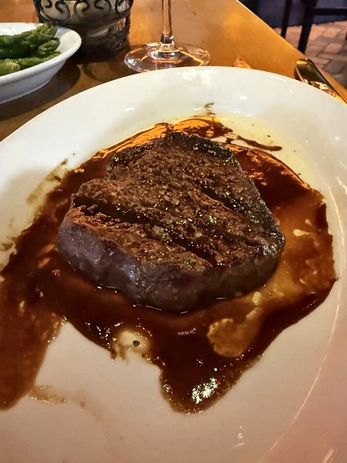 This isn't just a steak&mdash;it's a statement. Swimming in its own glorious juices, it's the kind of dish you remember years later.