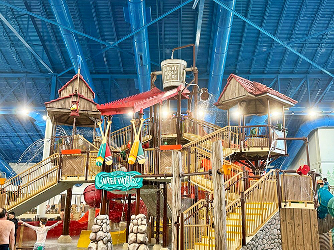 Fort Mackenzie stands as a monument to controlled chaos, where getting soaked is not a possibility but an absolute guarantee.