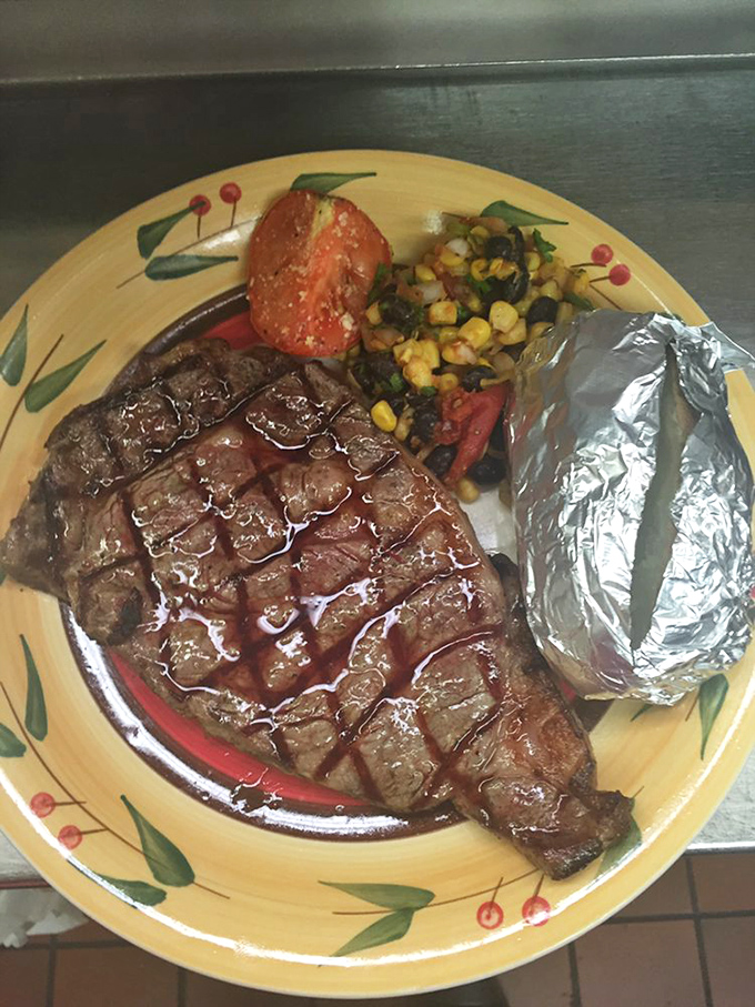 This ribeye proves Lazy River isn't just about seafood – the kitchen handles land-based proteins with the same respect and skill as their aquatic offerings.