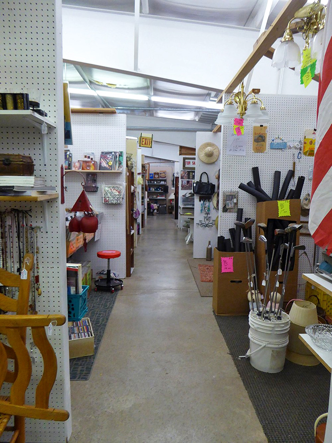 The antique mall equivalent of the yellow brick road&mdash;follow it long enough and you'll find something magical, though probably not ruby slippers.