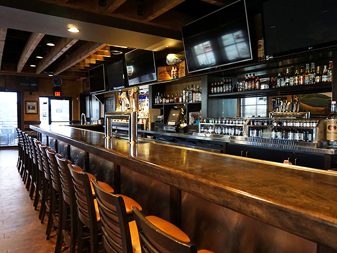 The bar at Six Mile understands the sacred relationship between premium spirits and superior steaks. This is where whiskey meets its perfect protein partner.