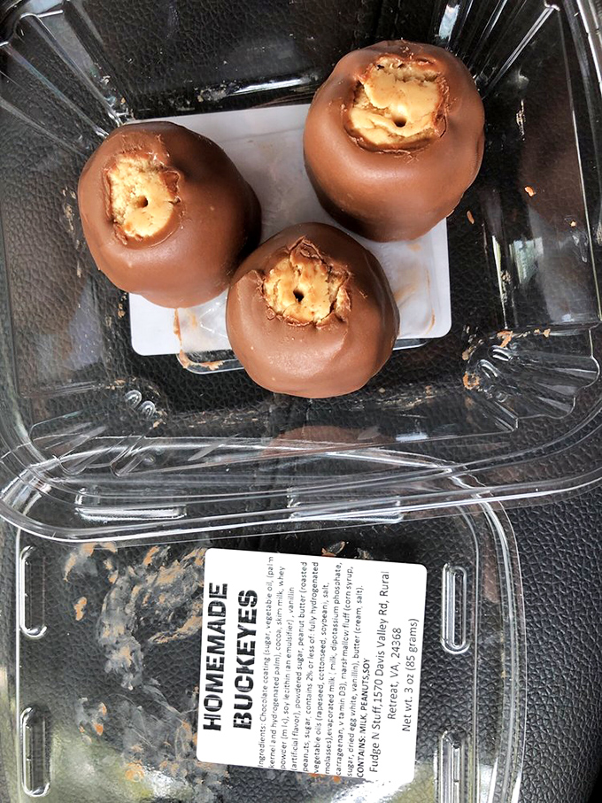 Chocolate-covered buckeyes that make you understand why people cheer for Ohio State. Worth every minute on the treadmill tomorrow.