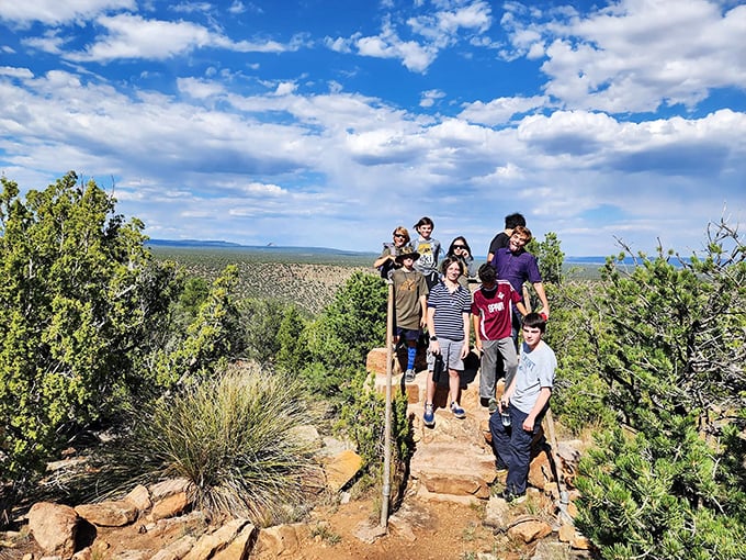 The trail rewards hikers with panoramic views that make smartphone cameras seem woefully inadequate against nature's grand canvas.
