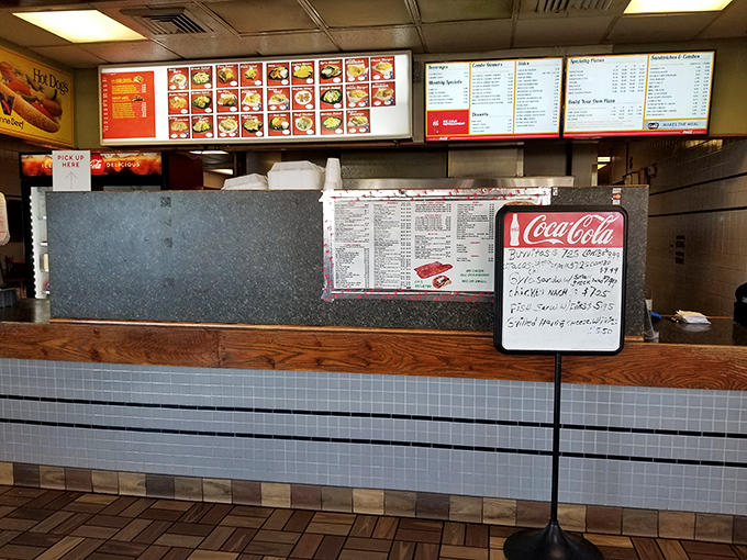 The ordering counter &ndash; that magical threshold where anticipation becomes reality and your most urgent hot dog dreams begin their journey toward fulfillment.