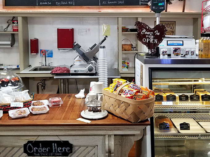 Behind every great sandwich is a counter where magic happens. This is the culinary command center of Natural Bridge's hidden gem.