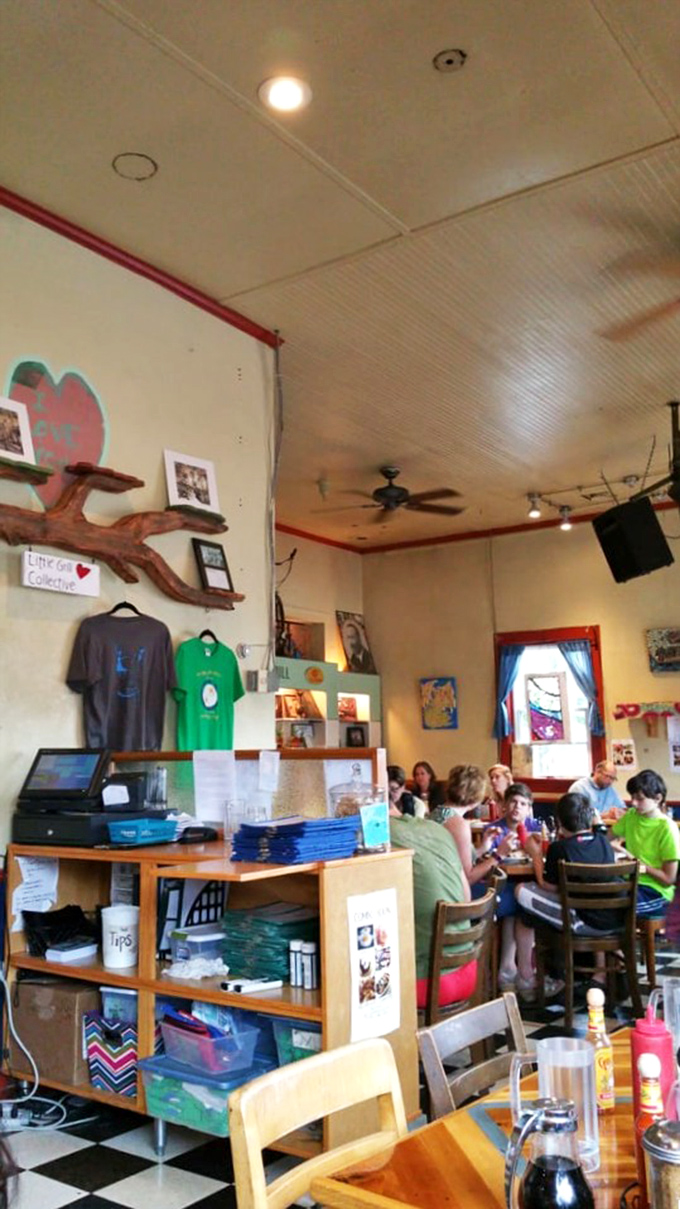 The heart of The Little Grill beats behind this counter, where community values and breakfast dreams have merged for generations.