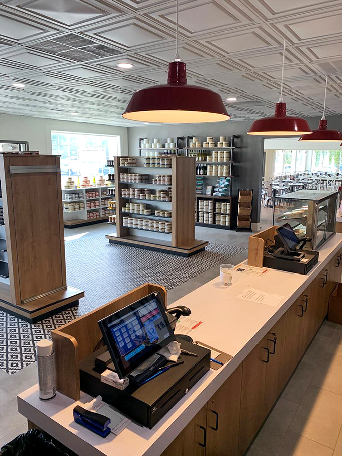 Behind this counter, peanut magic happens. The retail section ensures no one leaves without Virginia's famous goobers for the road.