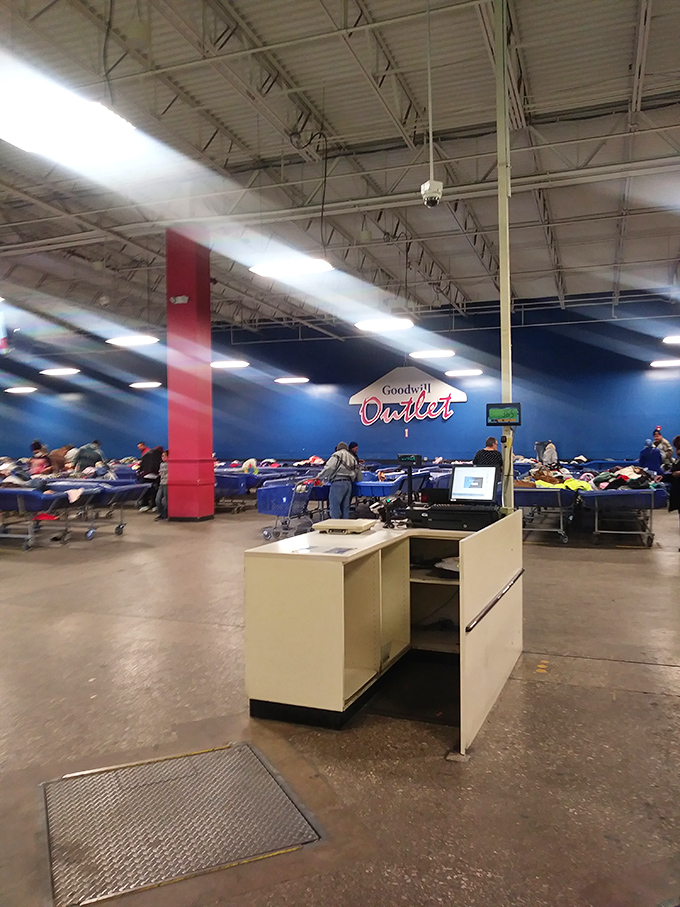 Command central: where treasures are weighed, priced, and sent home to begin their second acts in the great performance of reuse.