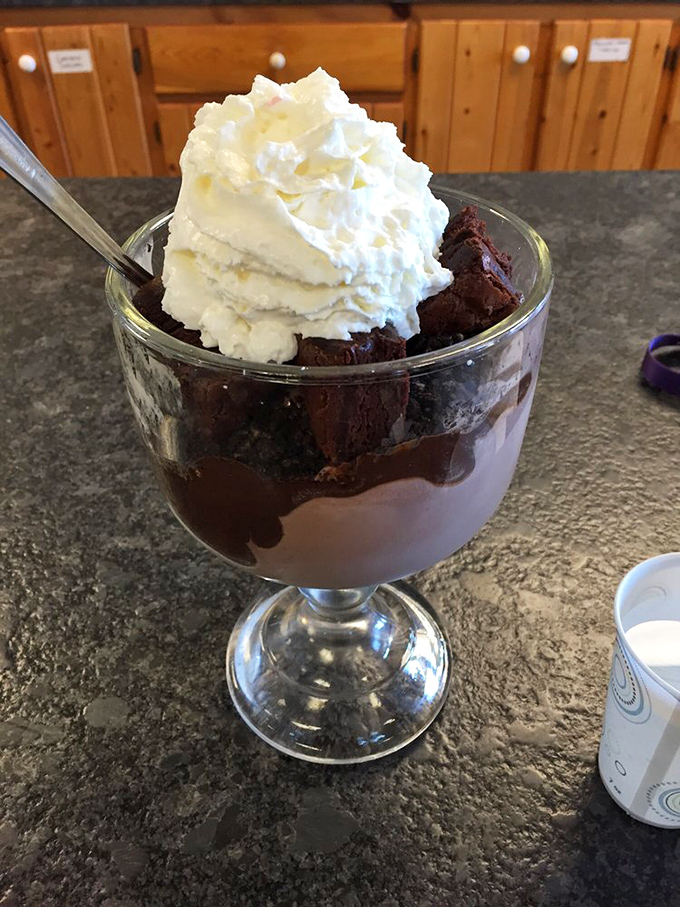 A hot fudge sundae that makes you understand why people write poetry. Words fail where this combination of warm, cold, and creamy begins.