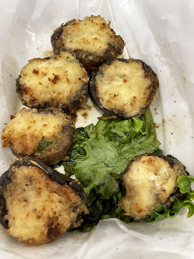Crab-stuffed mushrooms &ndash; nature's perfect little delivery vehicles for sweet crabmeat. Five is never enough of these savory bites.