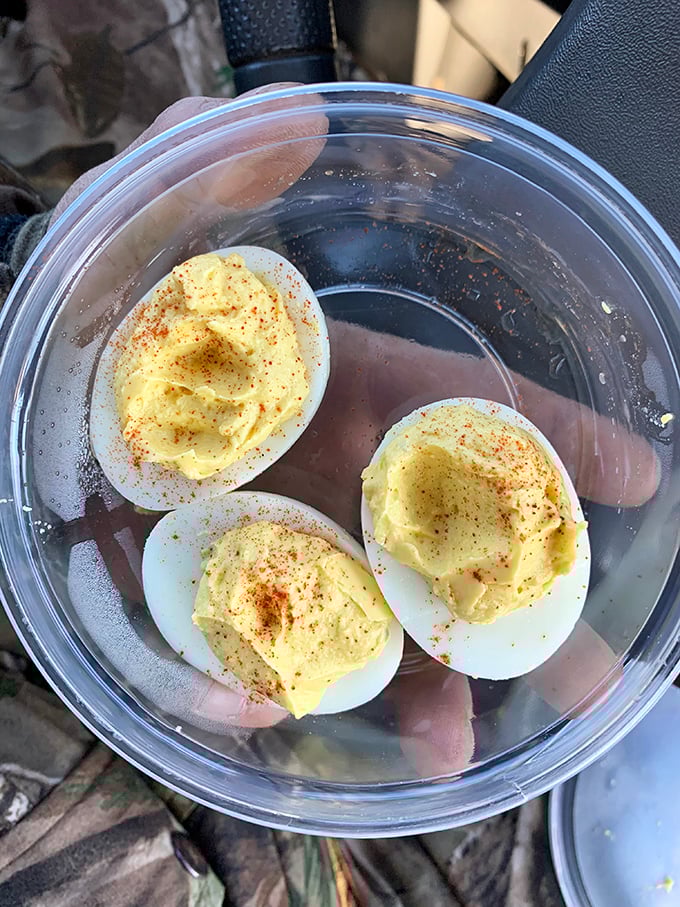 Deviled eggs: the humble superstar of Midwestern gatherings. That sprinkle of paprika isn't just garnish&mdash;it's the exclamation point on a perfect bite.