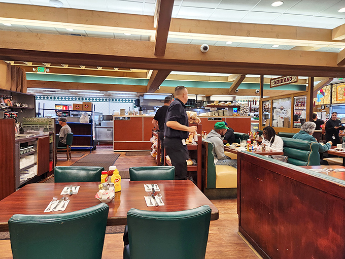 Where memories are made between bites of perfect sandwiches. The green booths have heard decades of good conversations and satisfied sighs.