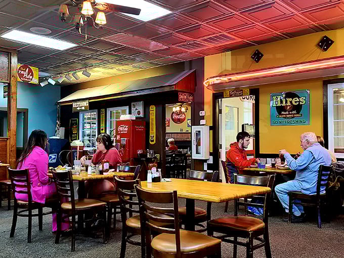 Where locals gather not just for the food but for the fellowship&mdash;a dining room that feels more like a community living room.