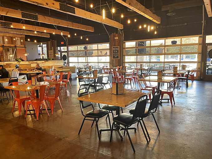 The dining room strikes that perfect balance between "nice enough for date night" and "casual enough that you can lick your fingers."