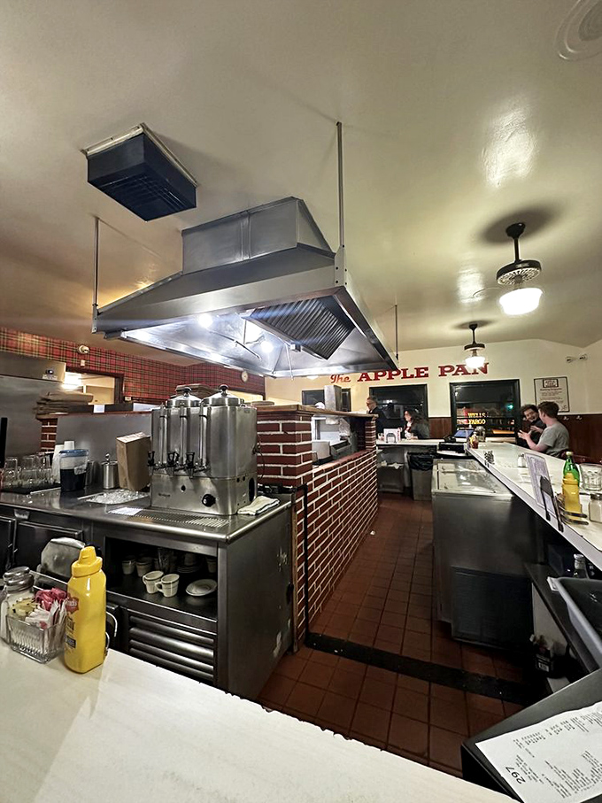 The open kitchen design was farm-to-table before farm-to-table was cool. Nothing to hide when you're doing everything right.