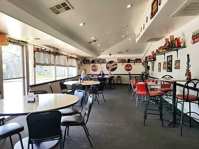 Morning light streams through the windows, illuminating a space where Henryetta residents have been starting their days right since 1999.