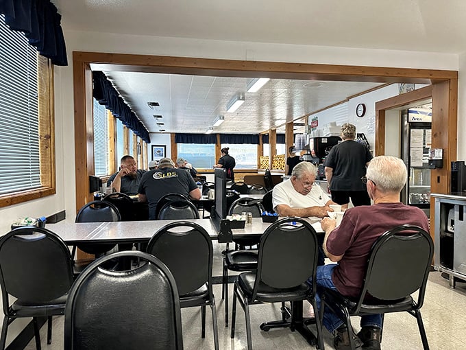 The regulars' section, where coffee cups are always full and the servers know exactly how you like your eggs without asking.