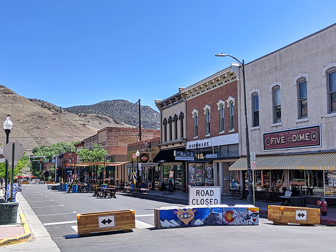 F Street's colorful storefronts invite exploration, with each doorway promising culinary adventures worth writing home about.