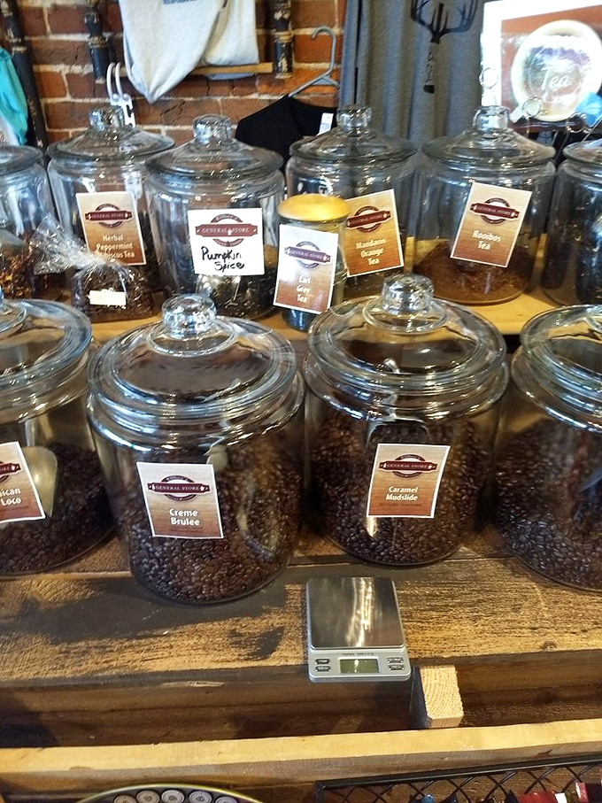 Coffee beans waiting for their moment of transformation&mdash;from these humble jars come complex brews that fuel conversations and kickstart adventures.