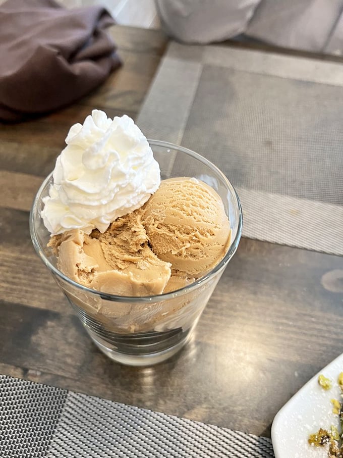 Coffee gelato with a whipped cream hat&mdash;the dessert equivalent of a standing ovation. The perfect sweet finale to an Italian feast.