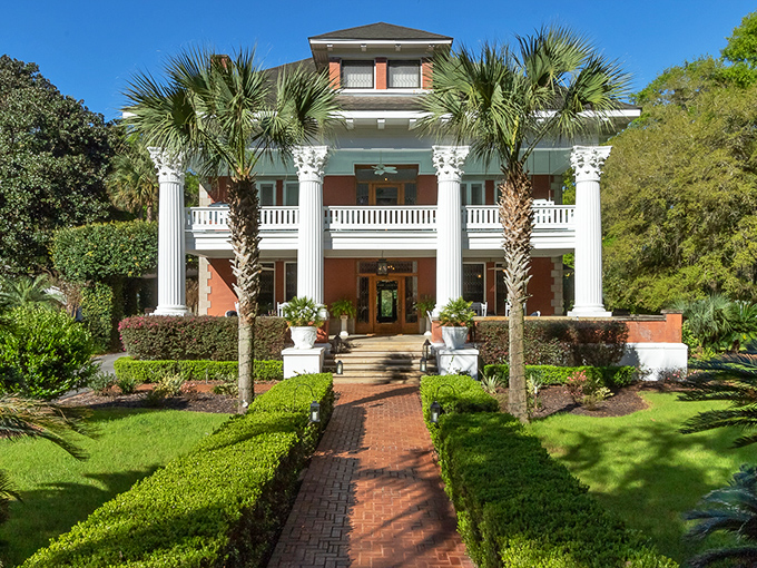 The Herlong Mansion's grand columns and manicured gardens whisper tales of Southern aristocracy and sweet tea served in crystal glasses on hot afternoons.