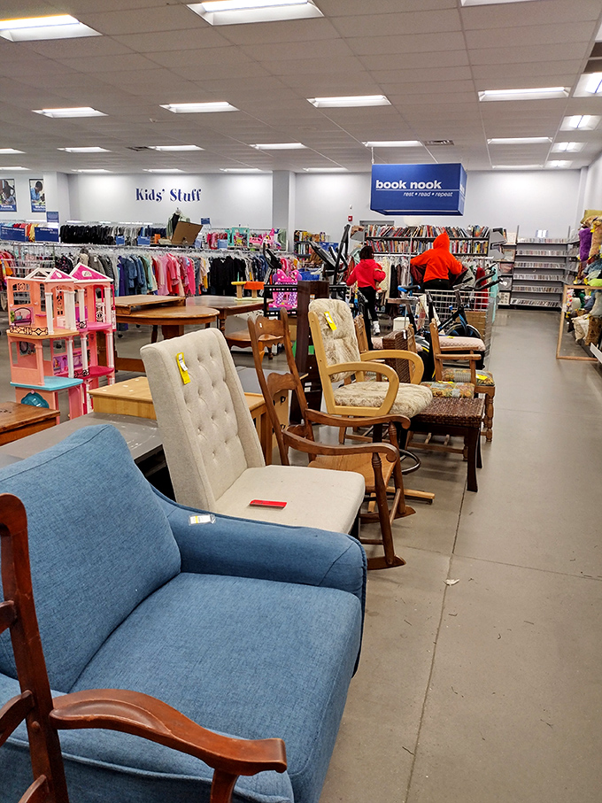 Where furniture finds new life and new homes. That blue sofa might become the conversation piece in your living room that everyone asks about.