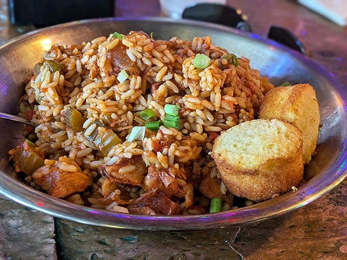 Jambalaya isn't just rice with stuff in it&mdash;it's a complex, spicy commitment to flavor that demands respect and multiple napkins.