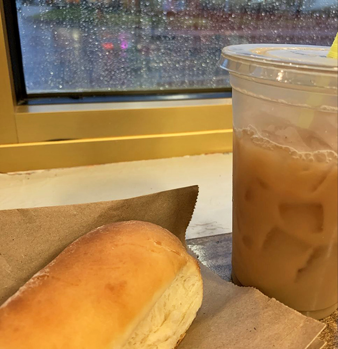 Rainy day blues don't stand a chance against the one-two punch of a fresh kolache and iced coffee. Some comfort foods don't need childhood memories attached.