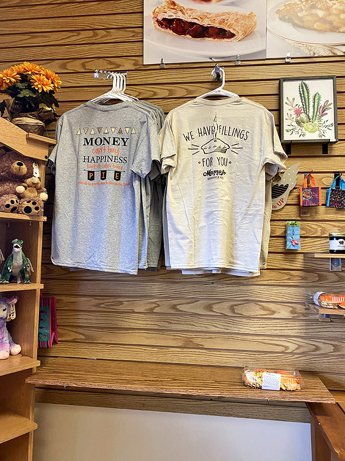 Money can't buy happiness but it can buy pie isn't just a t-shirt slogan&mdash;it's a life philosophy. Mama Jo's merchandise speaks truth to flour.