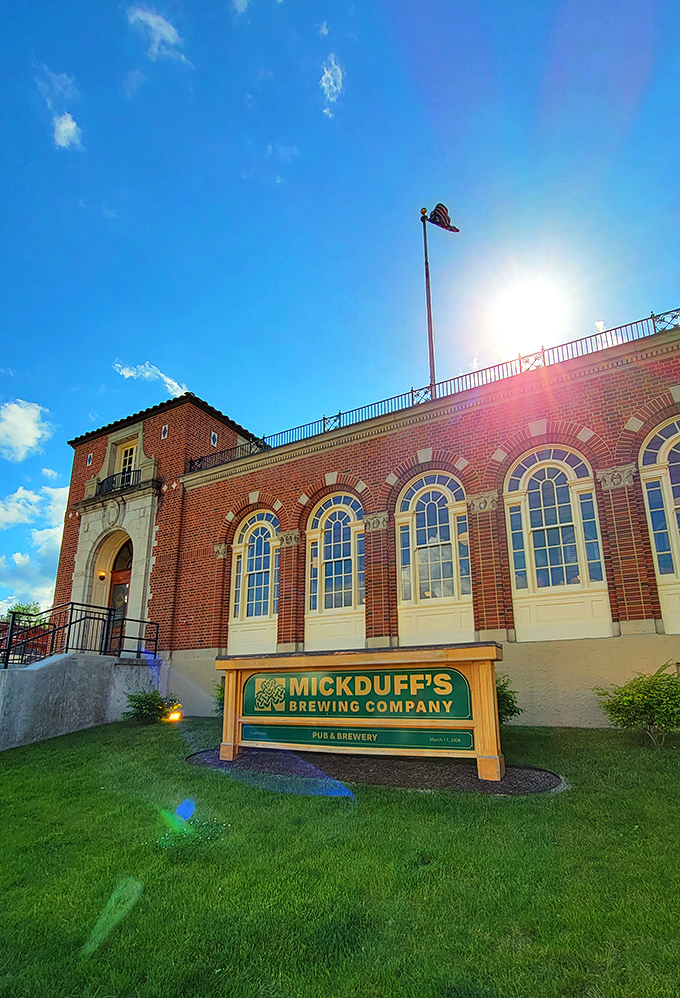 MickDuff's Brewing Company cleverly repurposed this historic building, proving great beer tastes even better in architecturally significant surroundings.