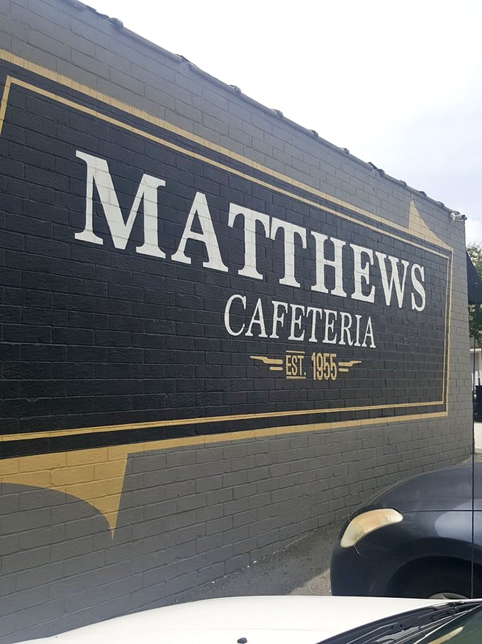 That mural doesn't just say "Matthews" – it announces itself as a landmark, a tradition, and the keeper of recipes that deserve their place in history.