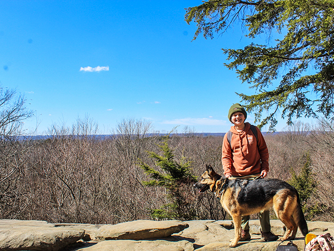 Four-legged hiking companions appreciate the views too, though they're probably more impressed by the symphony of scents than the scenery.