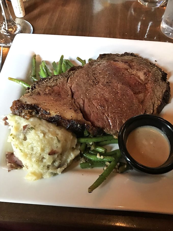 A petite prime rib that proves good things come in modestly-sized packages, especially when they're this perfectly cooked. 