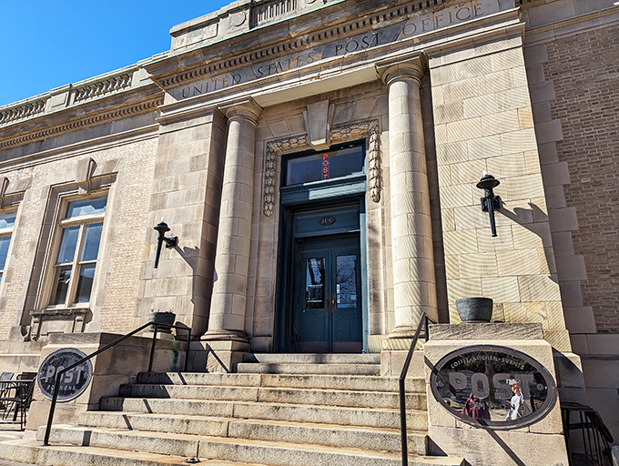 The stately Post Office building stands as architectural testimony to when public buildings were built to inspire&mdash;now serving new purposes while maintaining timeless dignity.