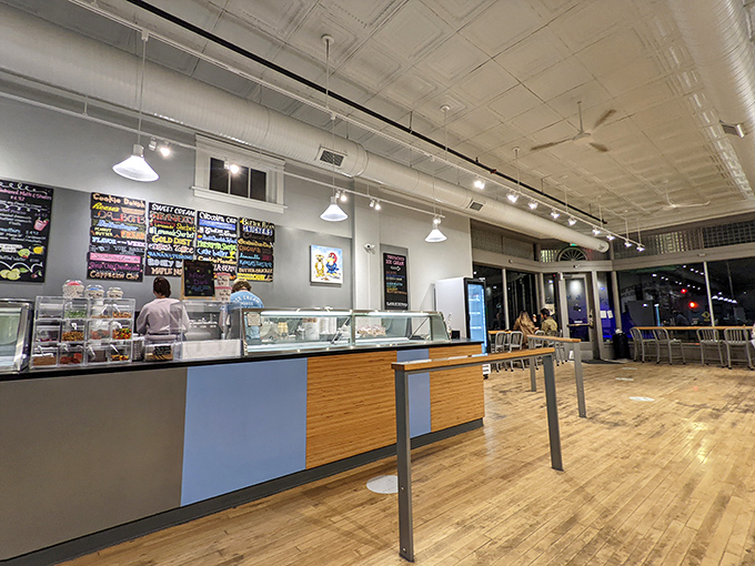 Where ice cream artisans work their magic. Behind that counter, ordinary cream transforms into extraordinary memories.