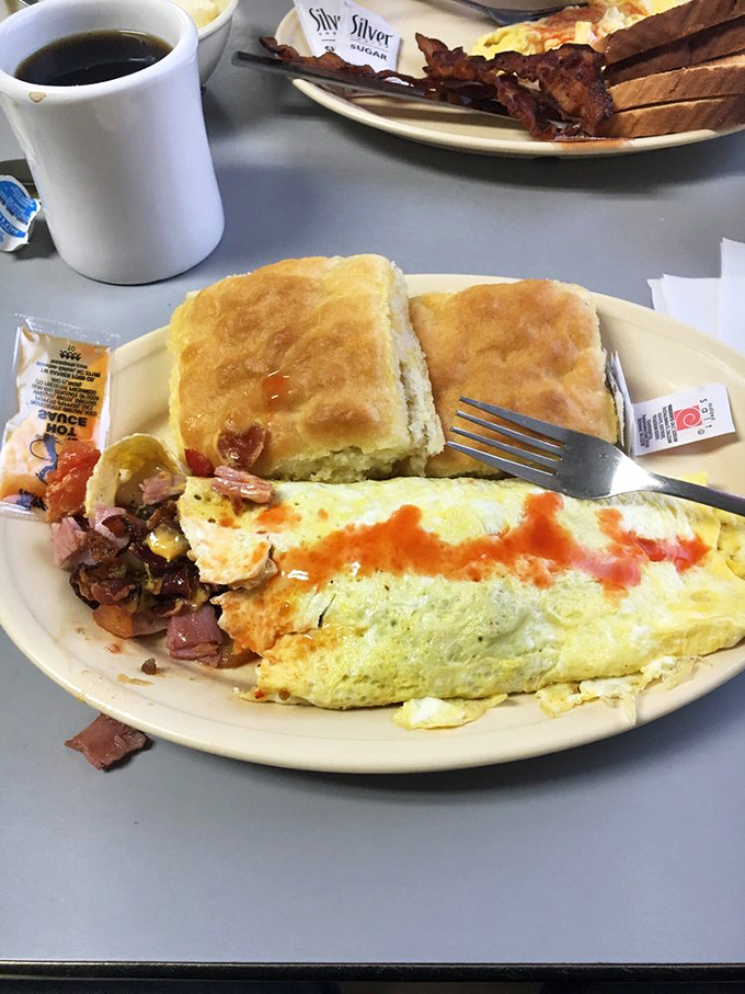 This Western omelet and biscuit combo isn't just breakfast&mdash;it's fuel for champions and a love letter to morning hunger.