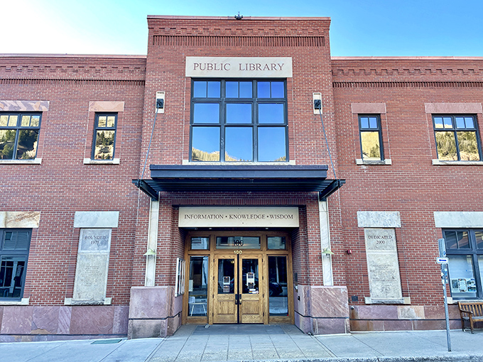 Even the public library has mountain views that distract from reading. Telluride's commitment to knowledge comes with architectural gravitas and panoramic inspiration.
