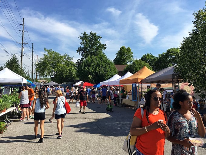The Zionsville Farmers Market creates a temporary neighborhood where conversations matter as much as the produce changing hands.