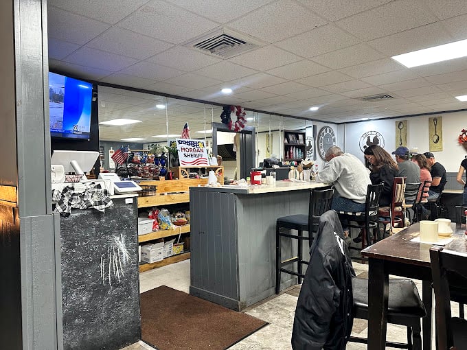 The counter area&mdash;where breakfast dreams come true and coffee cups never reach empty. The heart of any proper diner operation.