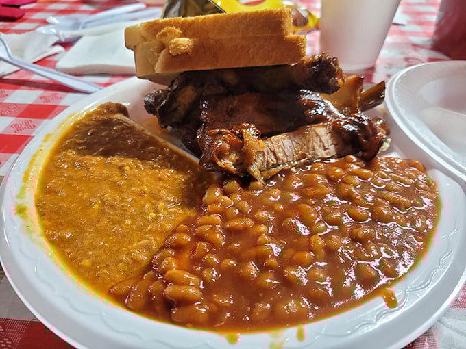 Brunswick stew and baked beans: the dynamic duo of barbecue sides. These aren't just accompaniments&mdash;they're supporting characters in a flavor blockbuster.