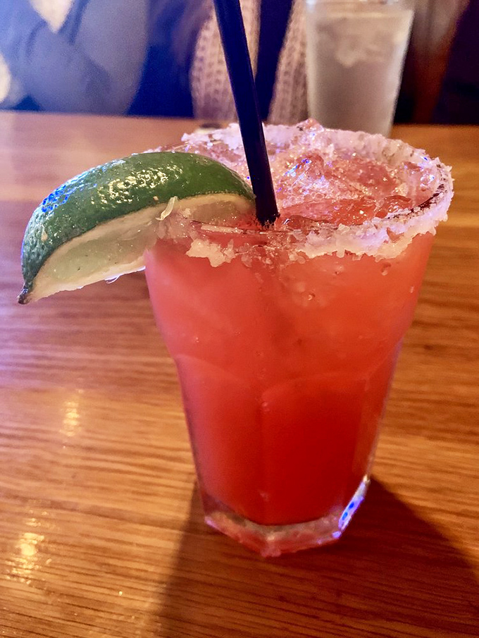 A cocktail with a salt-rimmed attitude and a vibrant personality. The kind of drink that says, "The weekend starts whenever I say it does."