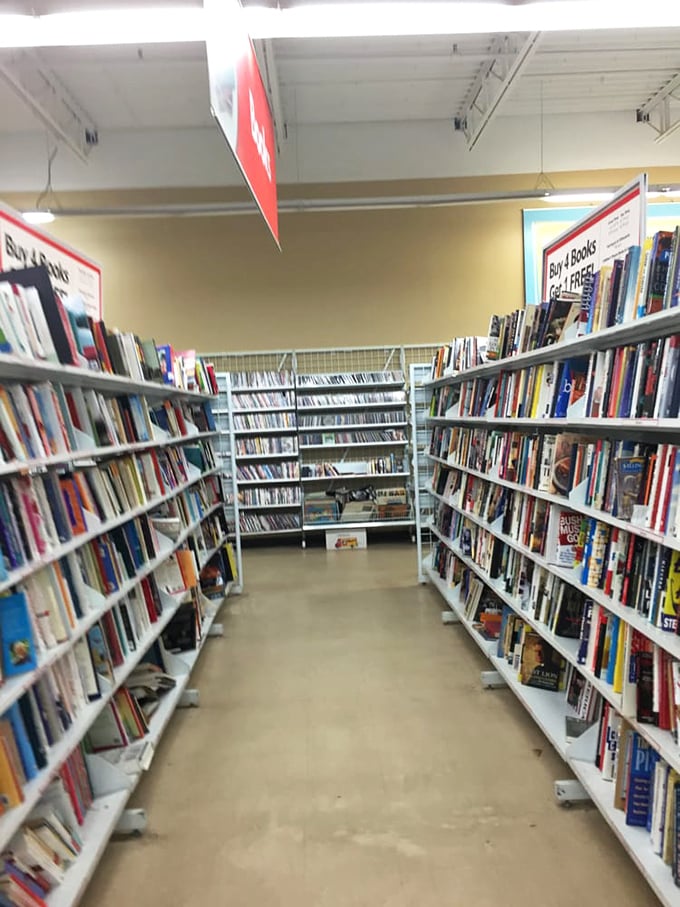 The book section &ndash; a library without late fees where literary classics mingle with beach reads and forgotten bestsellers.