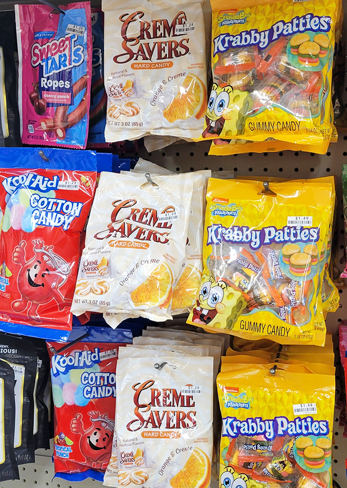 Candy aisle nirvana where nostalgic treats from your childhood sit alongside snacks you didn't know you needed until this very moment.